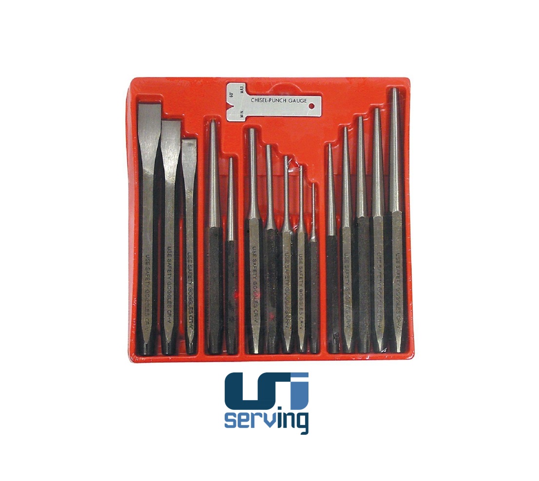 Combination Chisel & Punch Set/Juego Combinado de Cinceles y Punzones ...